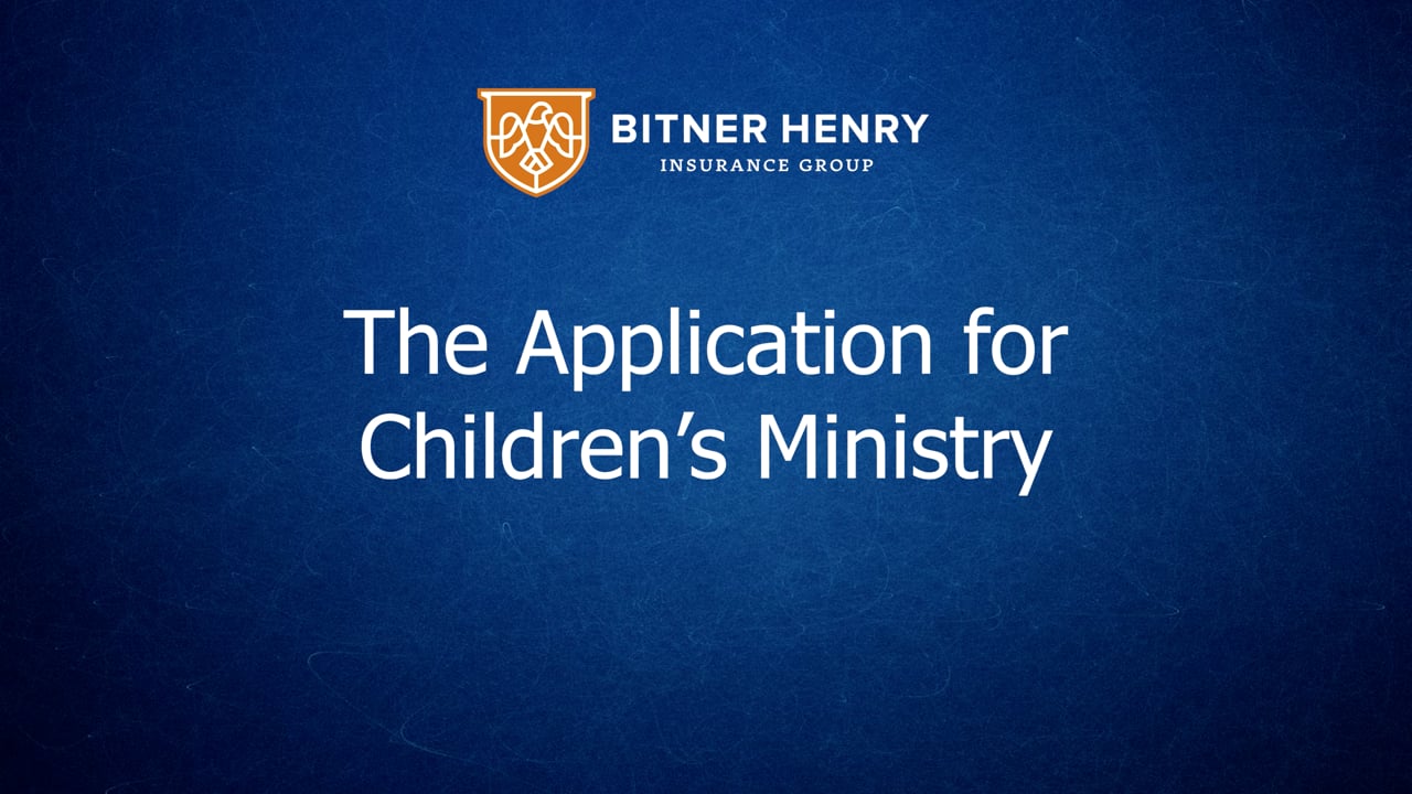 How Can You Build a Children's Ministry Application? (Video) - Bitner ...